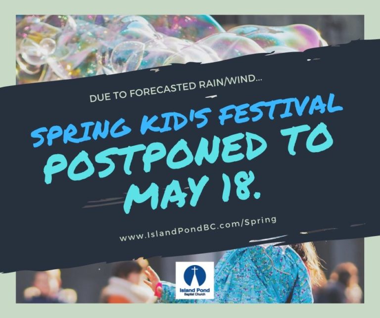 2019 Kid's Spring Festival - Island Pond Baptist Church